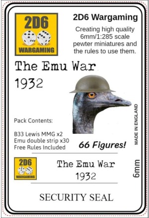 The Emu War 1932 Launch Pack 2d6EMU1 - Emu War australia - Militärische ...